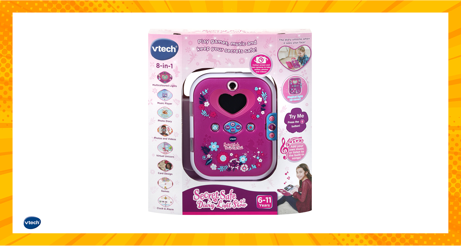 VTech Secret Safe Diary Light Show Giveaway – Total Girl