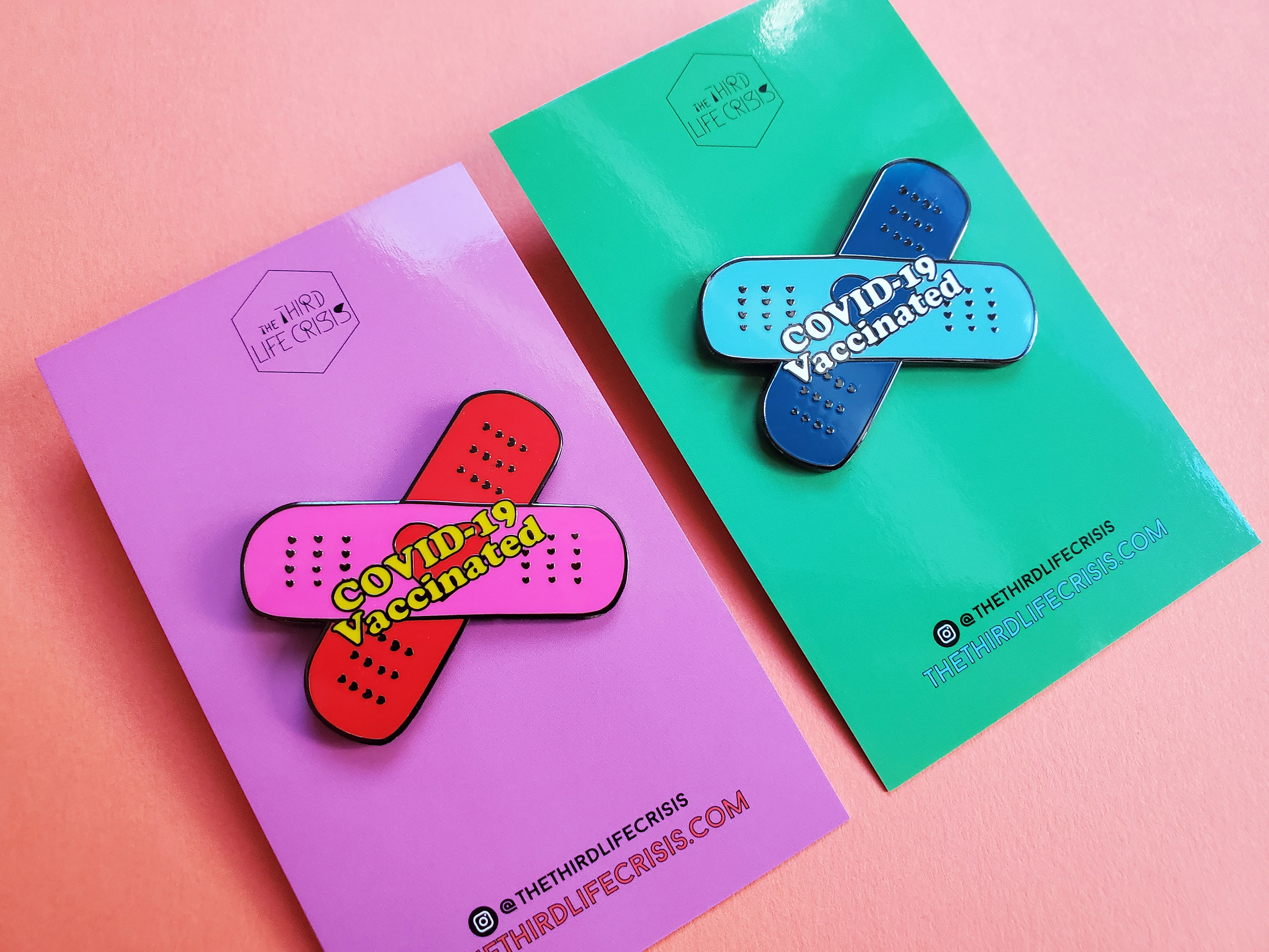 covid-19 vaccination pins • frankie magazine • australian fashion ...