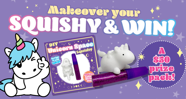 Makeover your Unicorn Space Squishy & Win – Total Girl