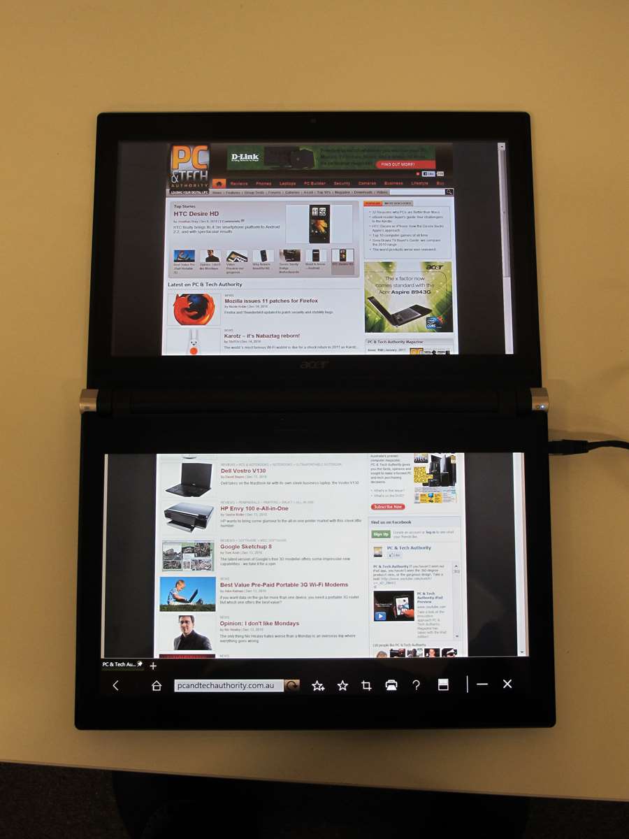 Photos: Inside Acer's Iconia dual screen laptop - iTnews