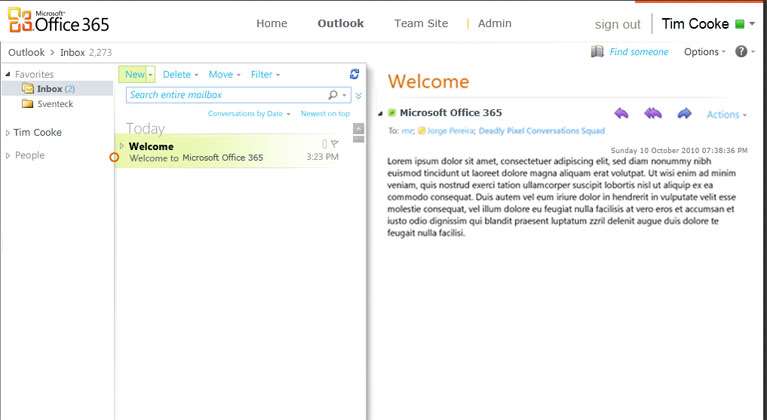 Screenshots: Microsoft Office 365 - iTnews