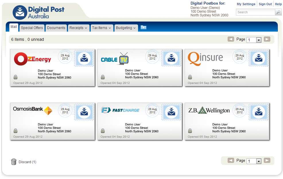 Screenshots: Digital Post's online mailbox - iTnews