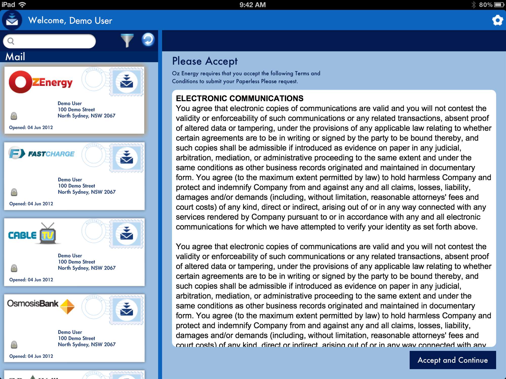 Screenshots: Digital Post's online mailbox - iTnews