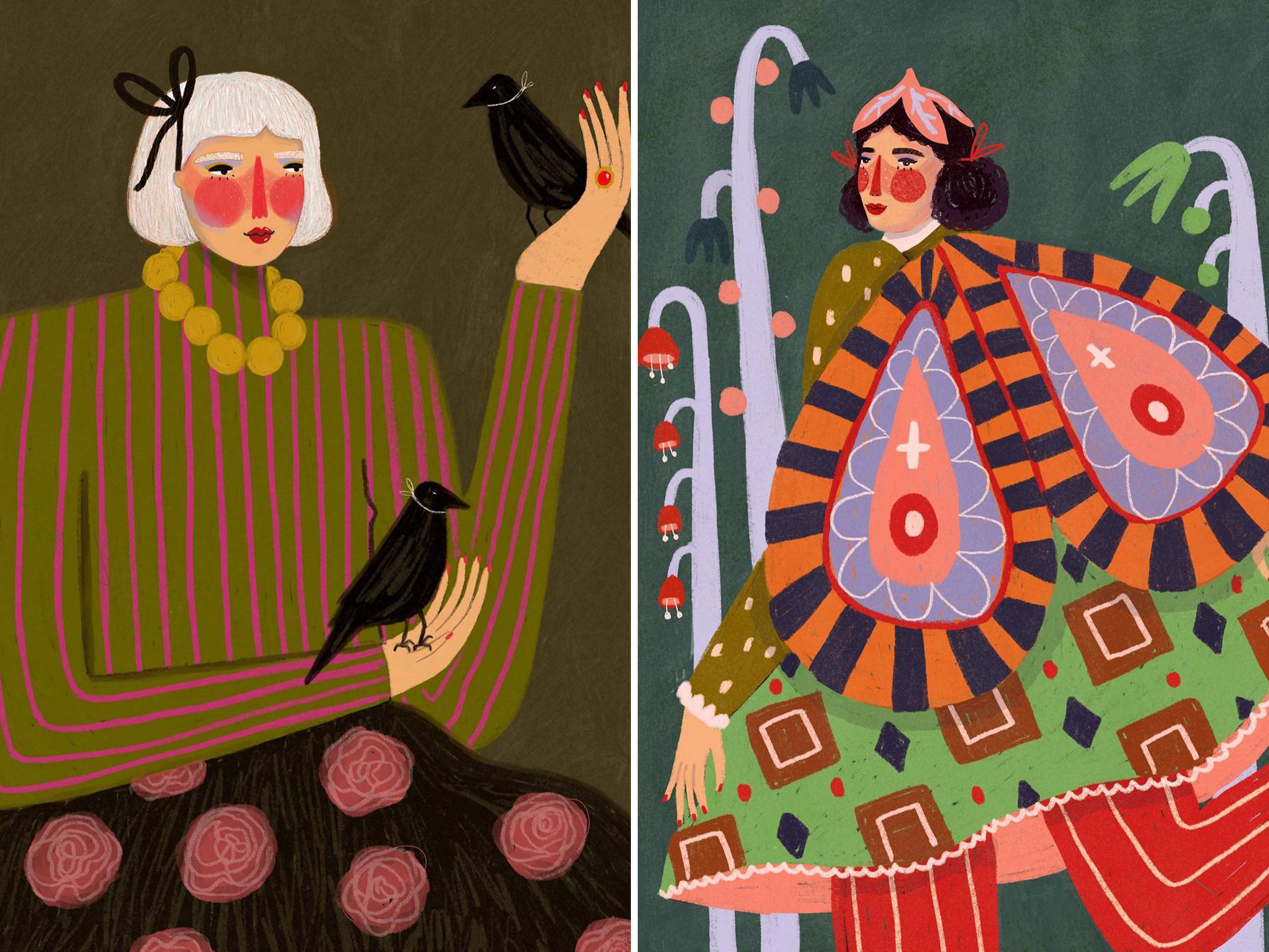 renee melia’s rosy-cheeked illustrations • art • frankie magazine ...