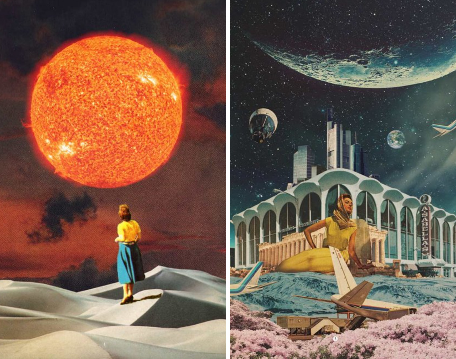 check out these cosmic collages by frank moth • art • frankie magazine ...