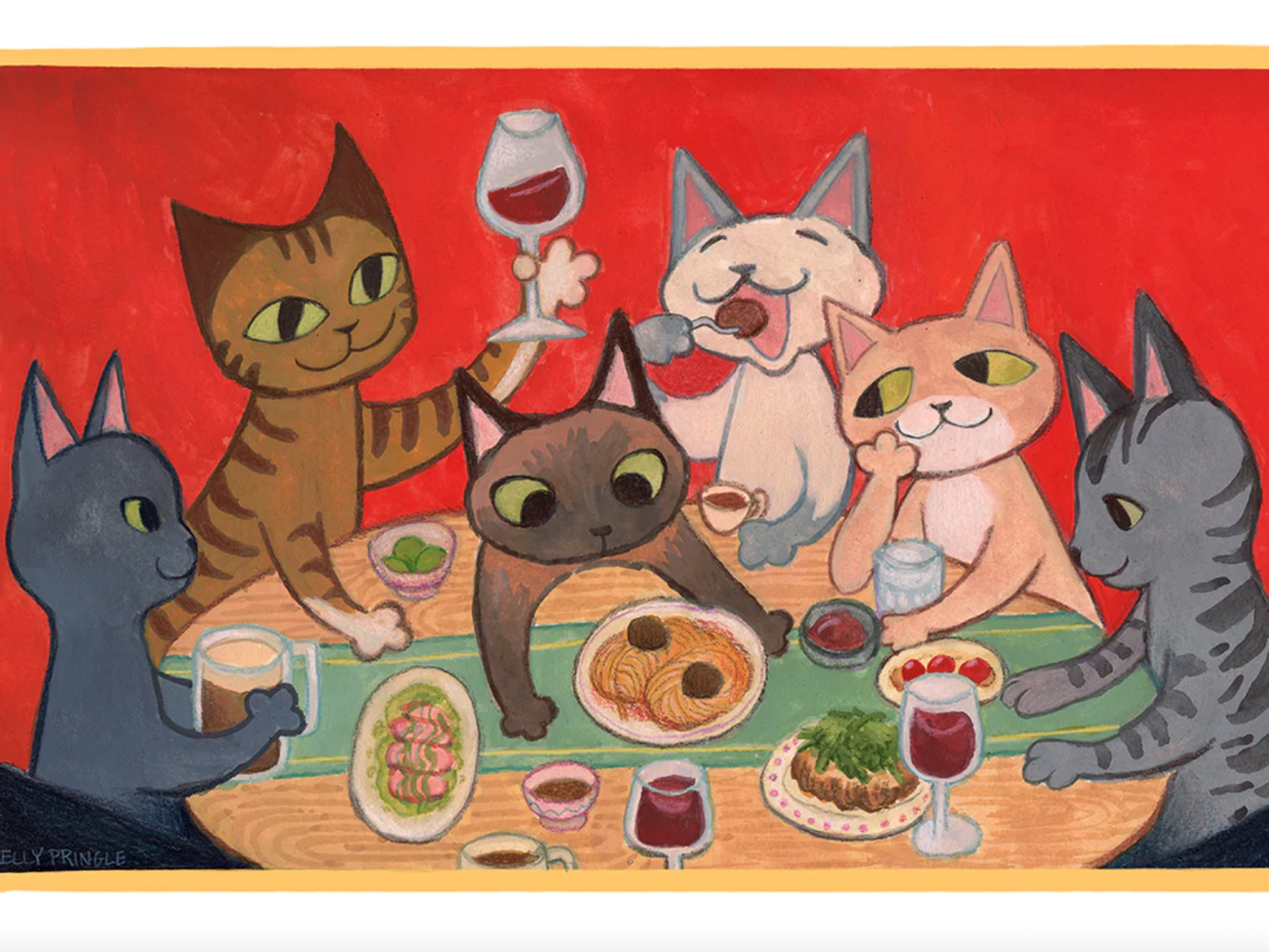 peep kelly pringle’s cosy cat illustrations • art • frankie magazine ...