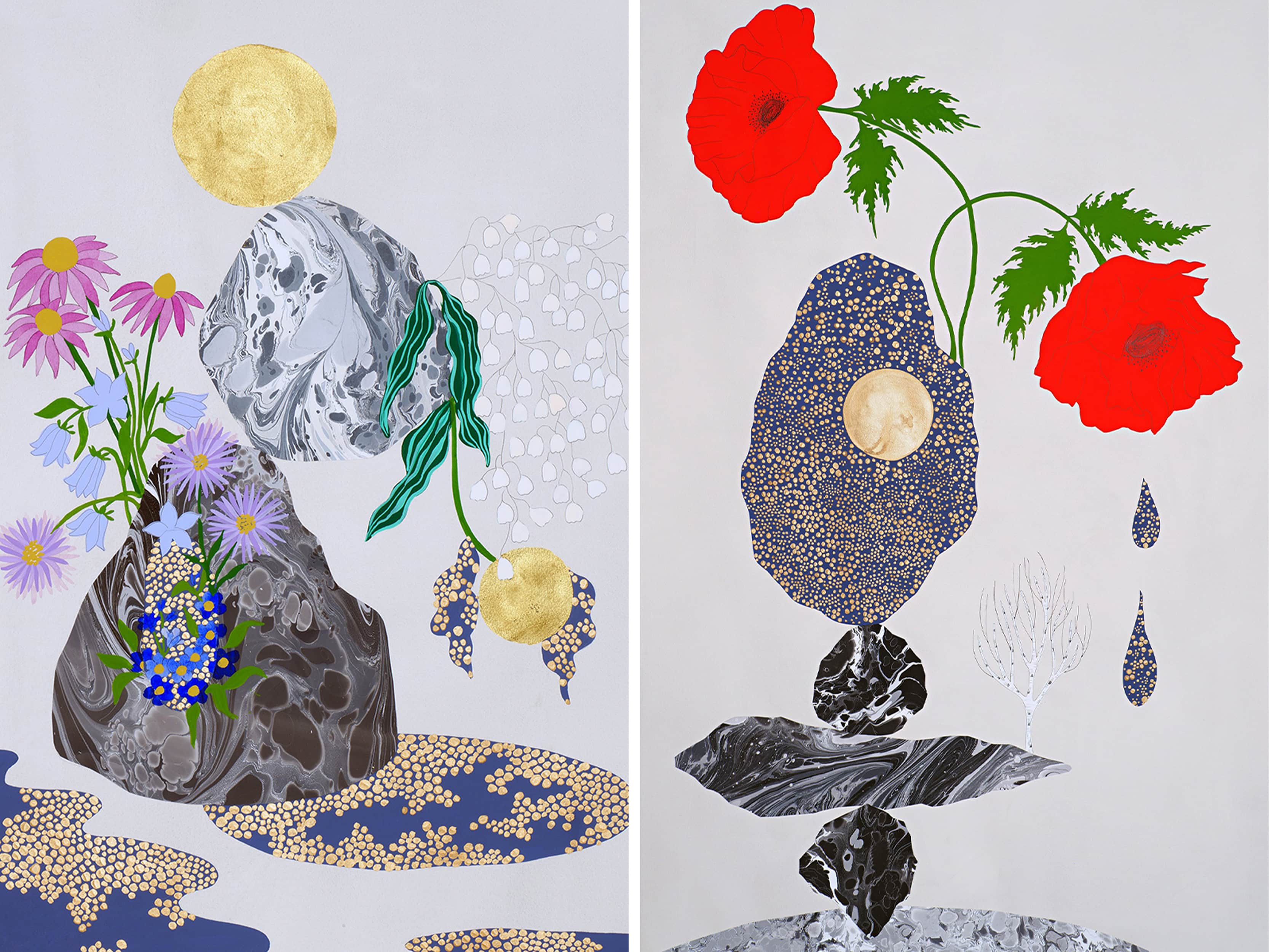 gaze at crystal liu’s ethereal mixed media artworks • art • frankie ...