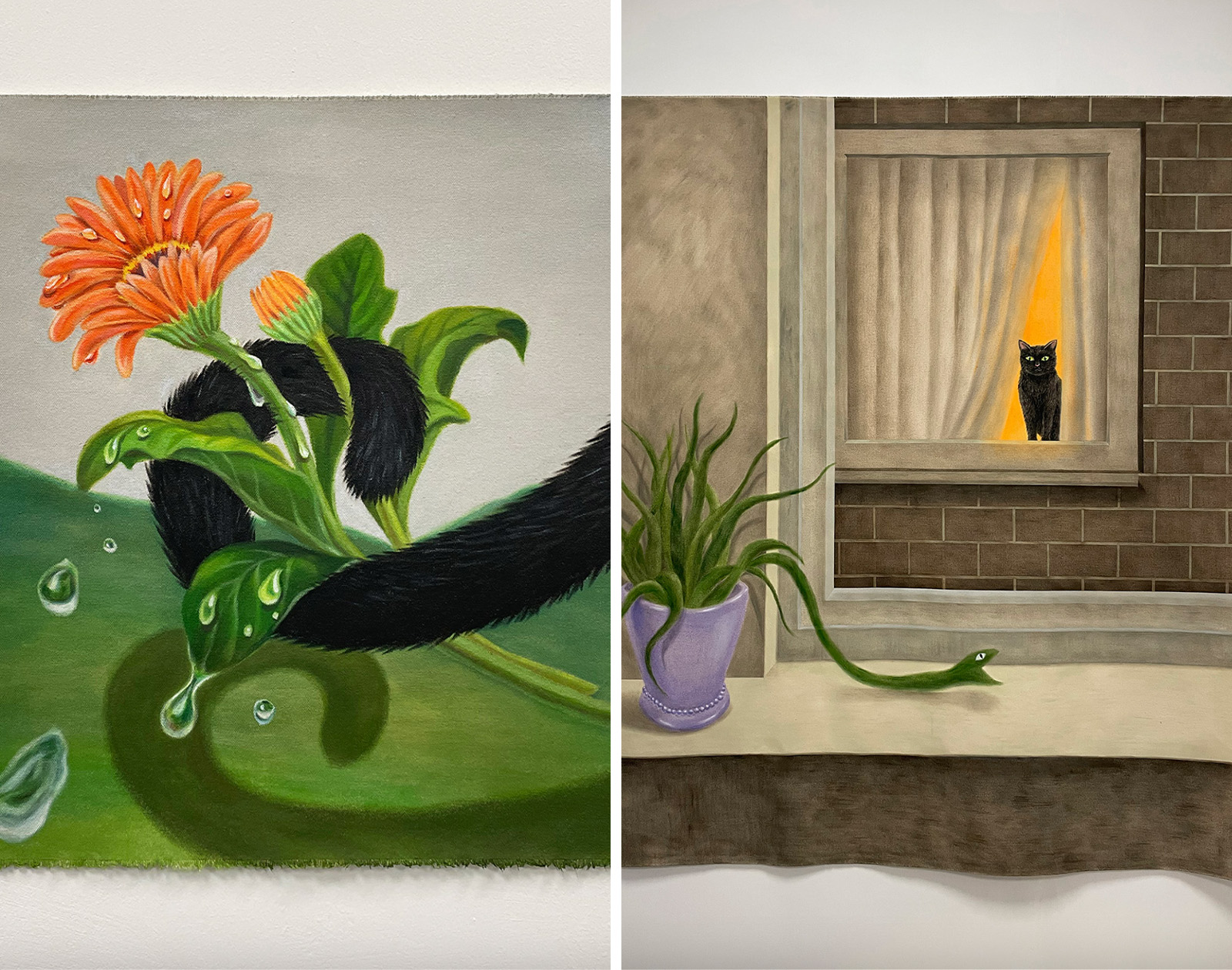 check out minyoung kim’s paintings of cheeky cats • art • frankie magazine • australian fashion ...