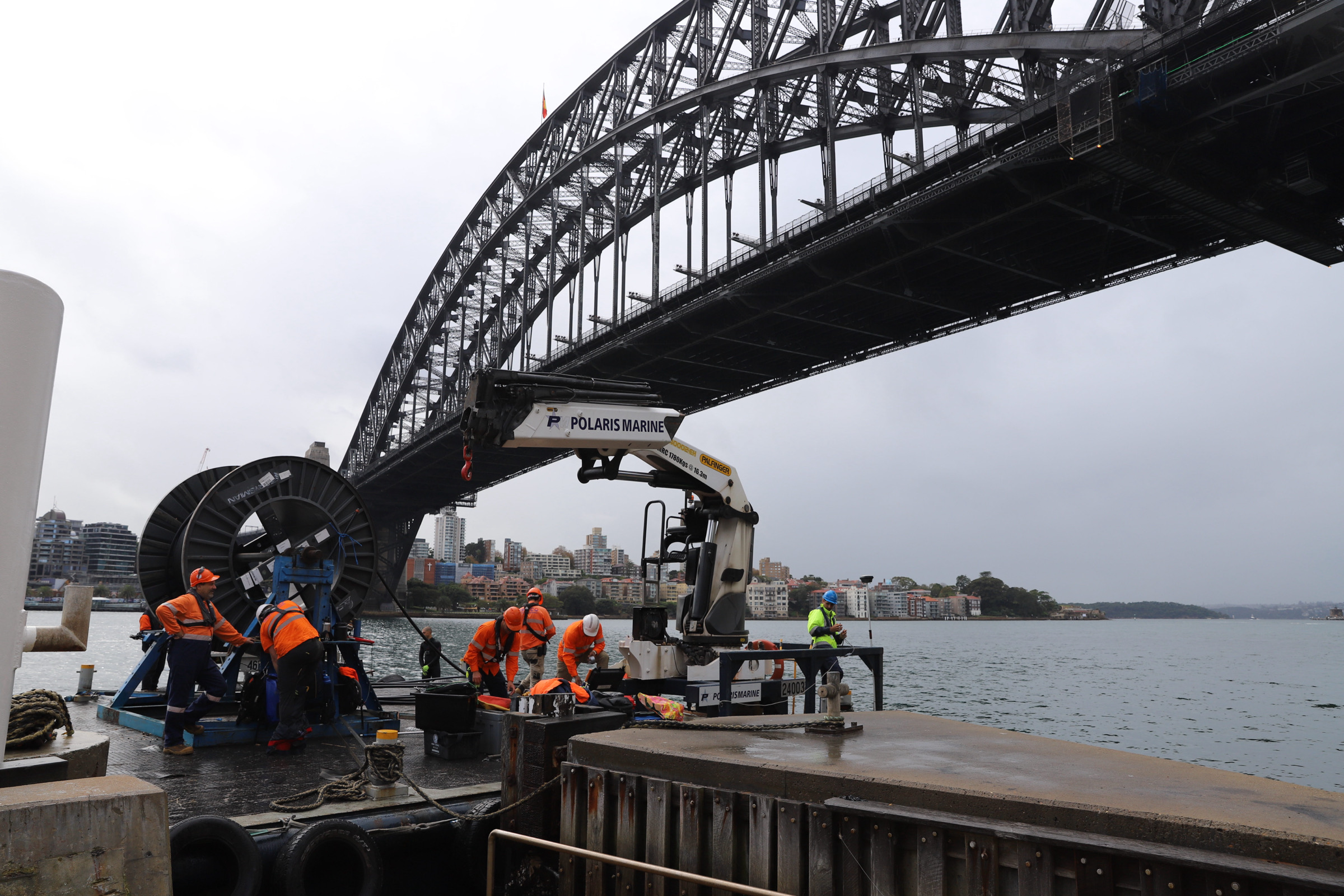 In pictures: TPG Telecom lays submarine cable across Sydney Harbour ...