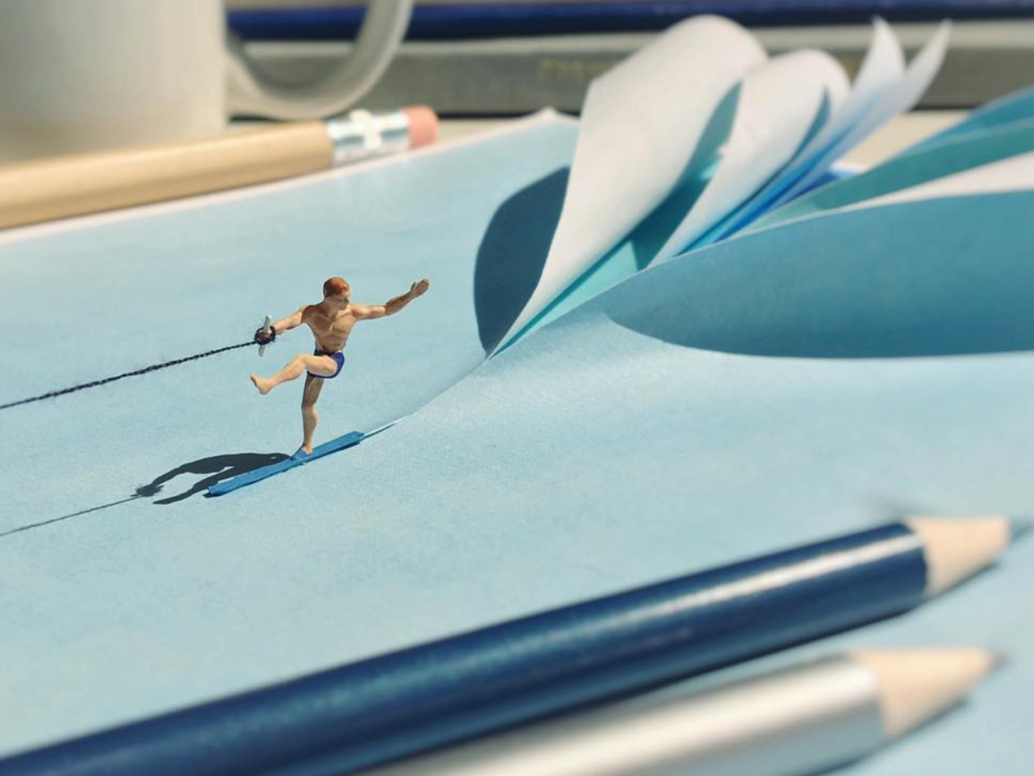 derrick lin's miniature art captures the whimsy of everyday life ...