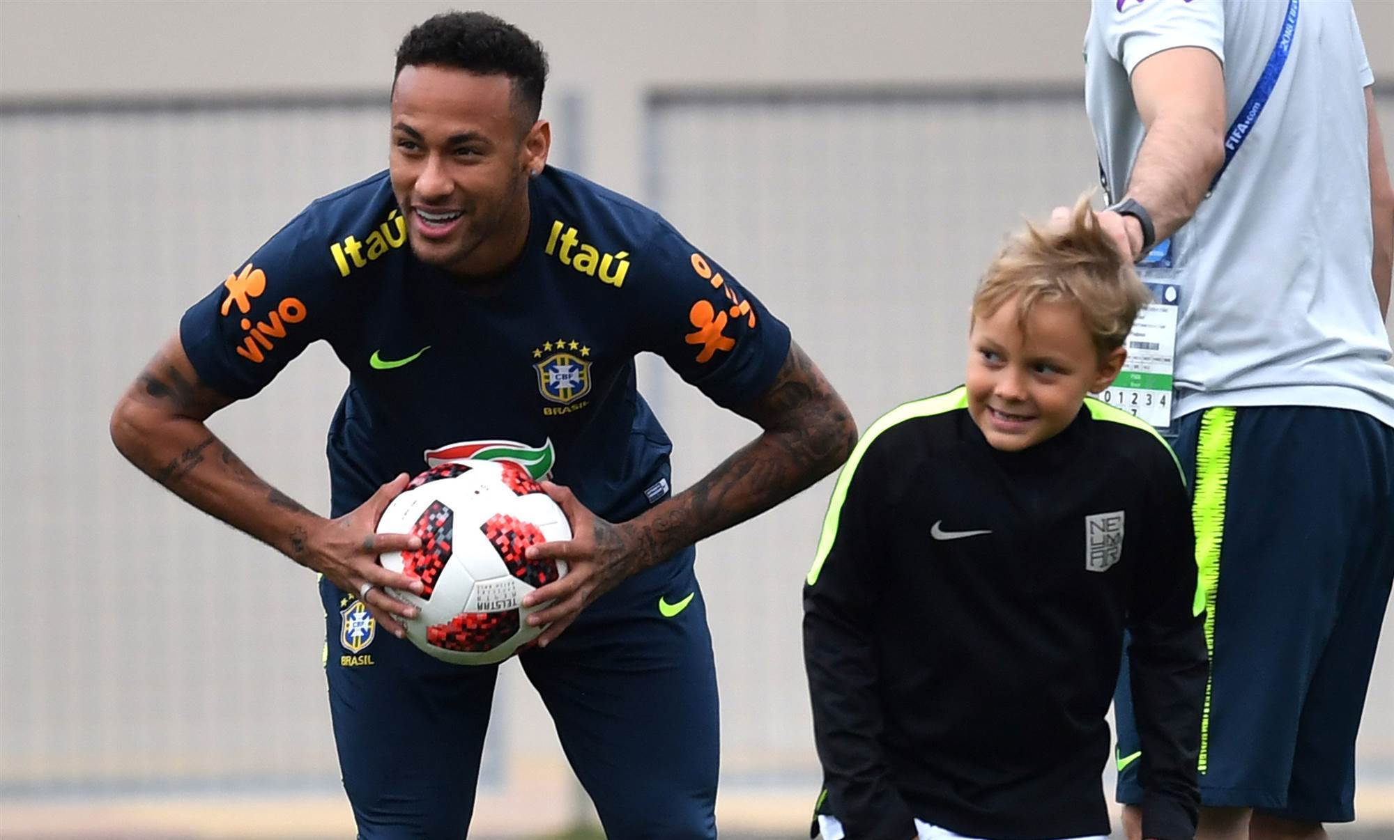 Neymar's kid attends Brazil training - pic special - FTBL | The home of ...