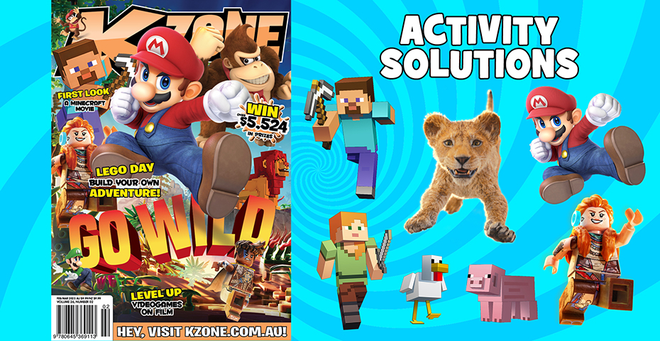 February/March 2025 'Go Wild' Issue Activity Solutions