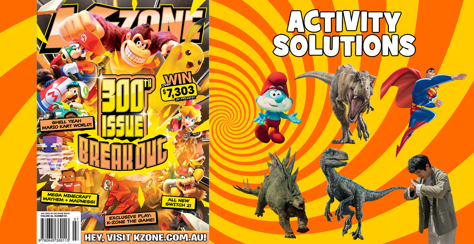 July 2025 'Break Out' 300th Issue Activity Solutions