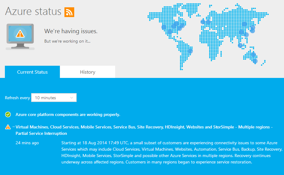 Azure users hit by worldwide outage - iTnews