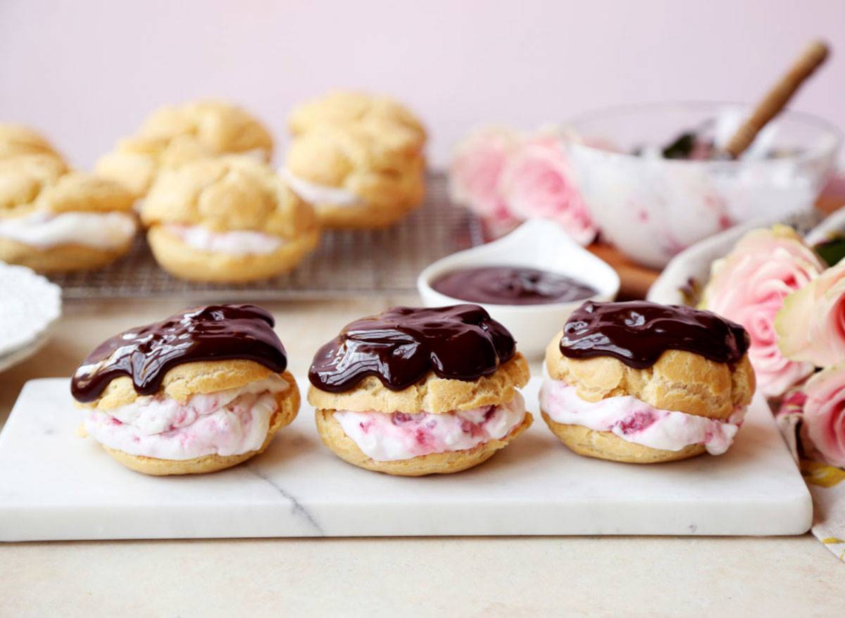 raspberry rose cream puffs • food • frankie magazine • australian ...