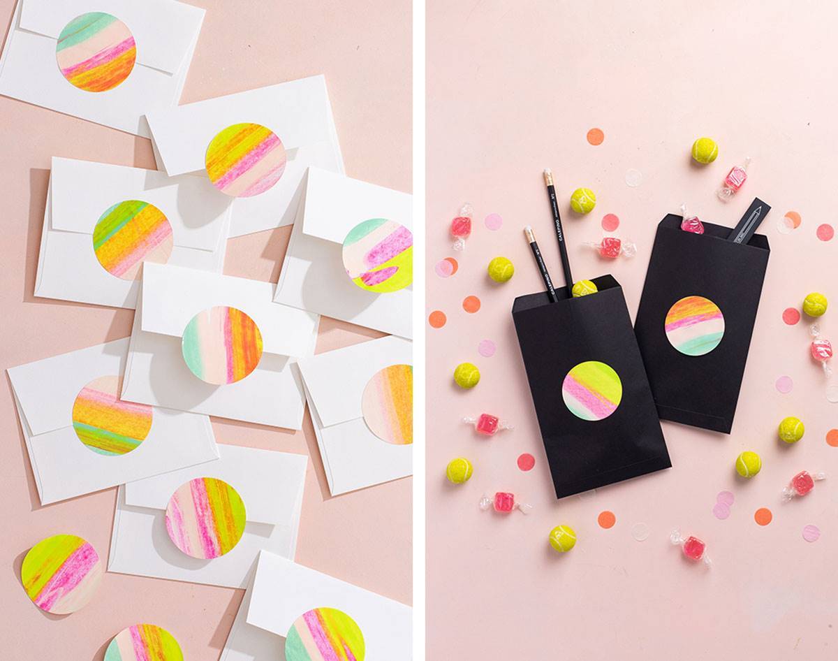 diy painted rainbow stickers • craft • frankie magazine • australian ...