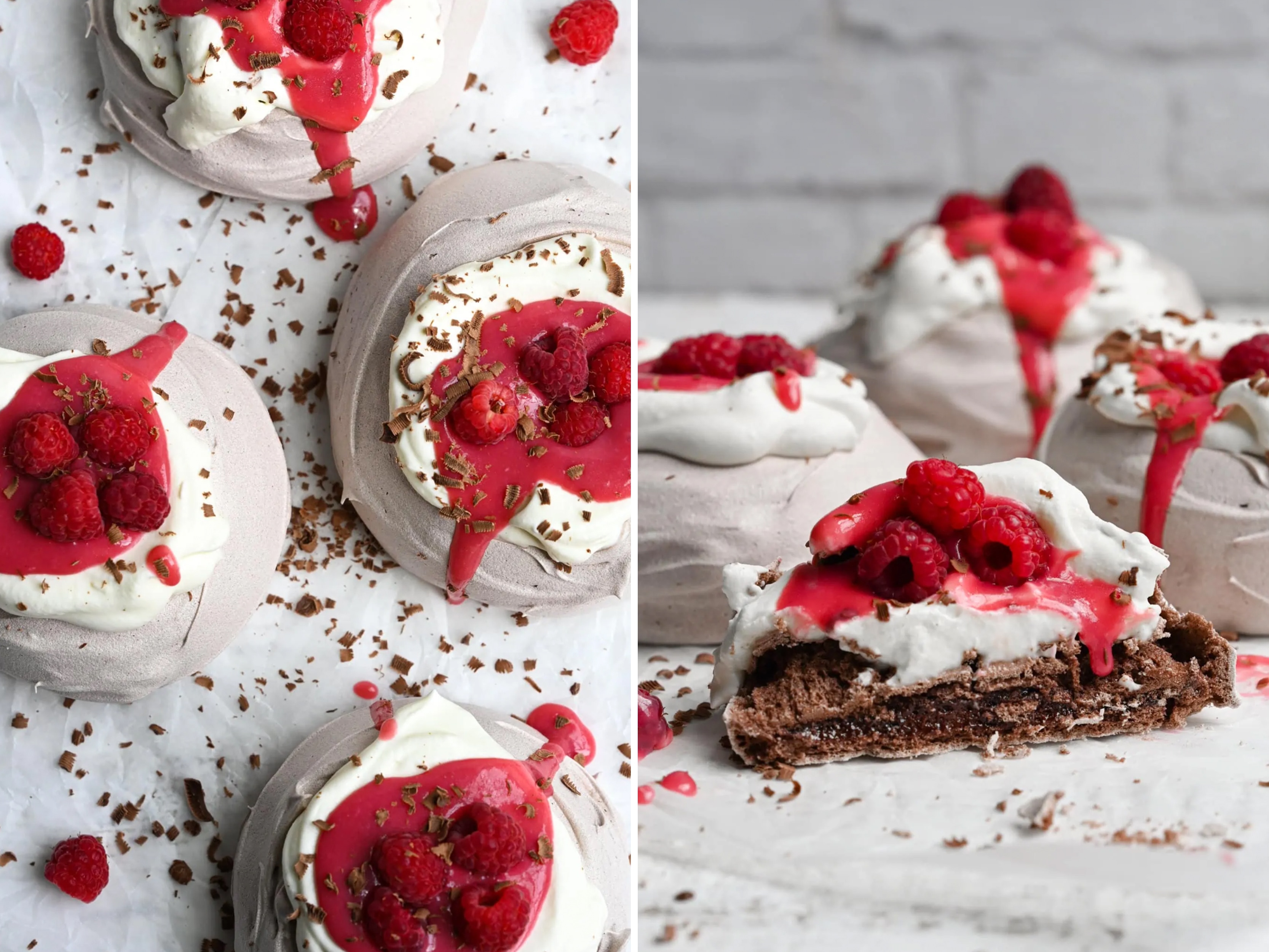 mini choc-raspberry pavlovas • food • frankie magazine • australian ...