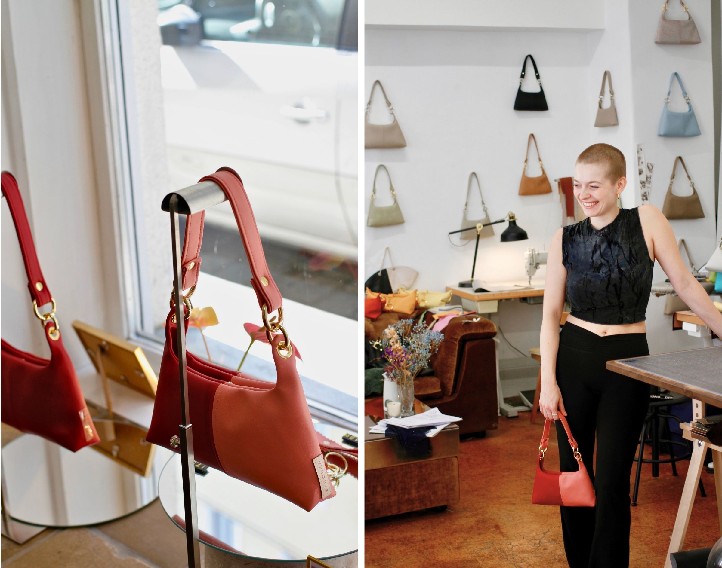 meet the designer handmaking beautiful vegan leather bags made to last ...
