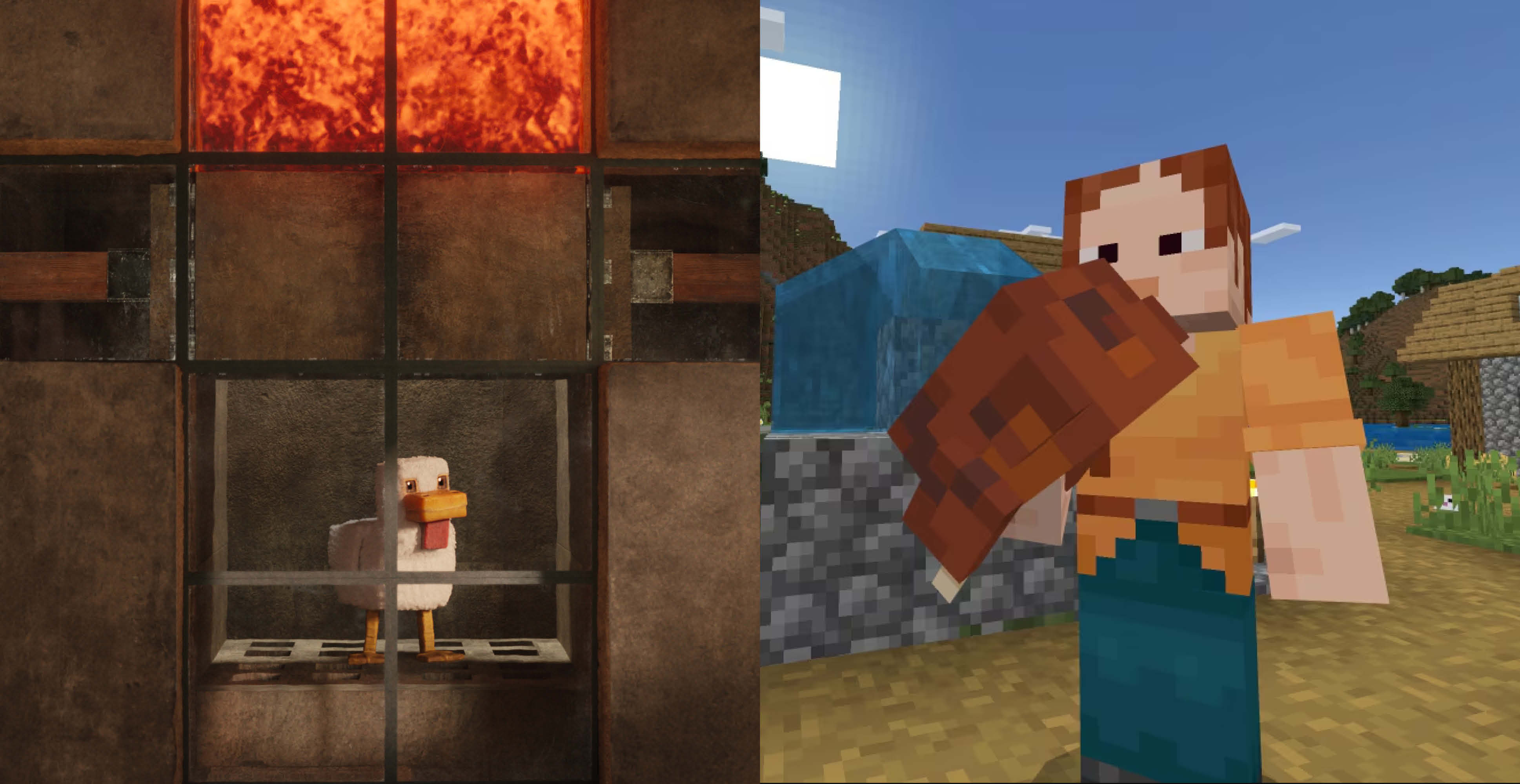 Minecraft: A Minecraft Movie Free Lava Chicken Add-On