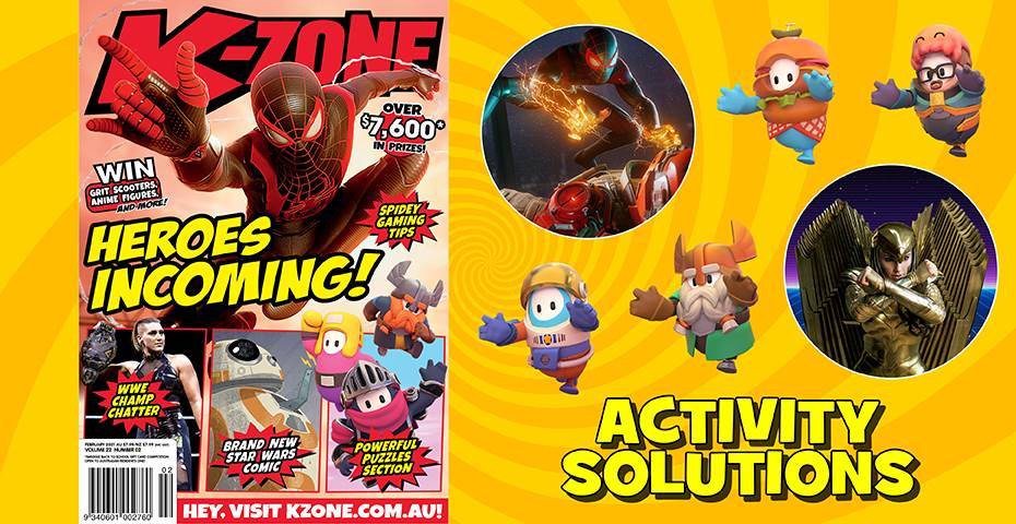 FEBRUARY 2021 ISSUE ACTIVITY SOLUTIONS – K-Zone
