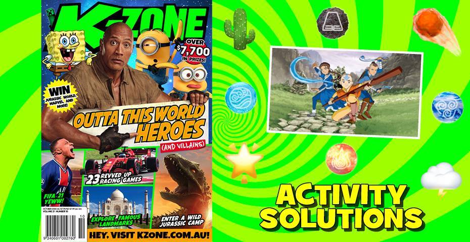 OCTOBER 2020 ISSUE ACTIVITY SOLUTIONS – K-Zone