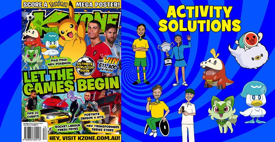 December 2022 Issue Activity Solutions – K-Zone