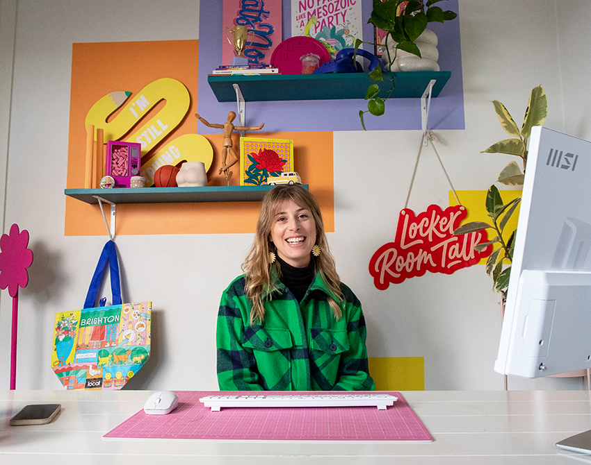 a peek inside letterer kate pullen’s colourful home studio • branded ...
