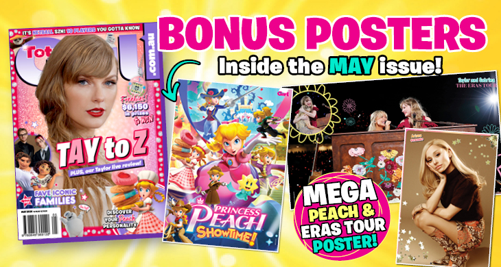 BONUS POSTERS: Taylor and Sabrina, Peach, Ariana, Kung Fu Panda, Finn ...