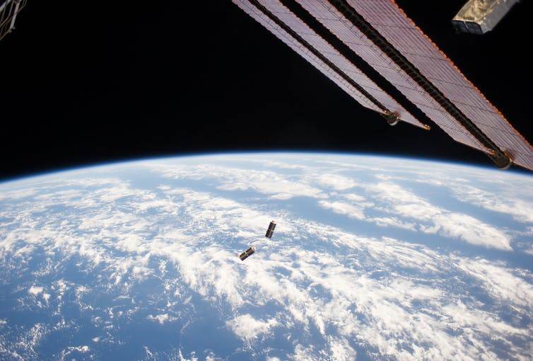 We're using lasers and toaster-sized satellites to beam information ...