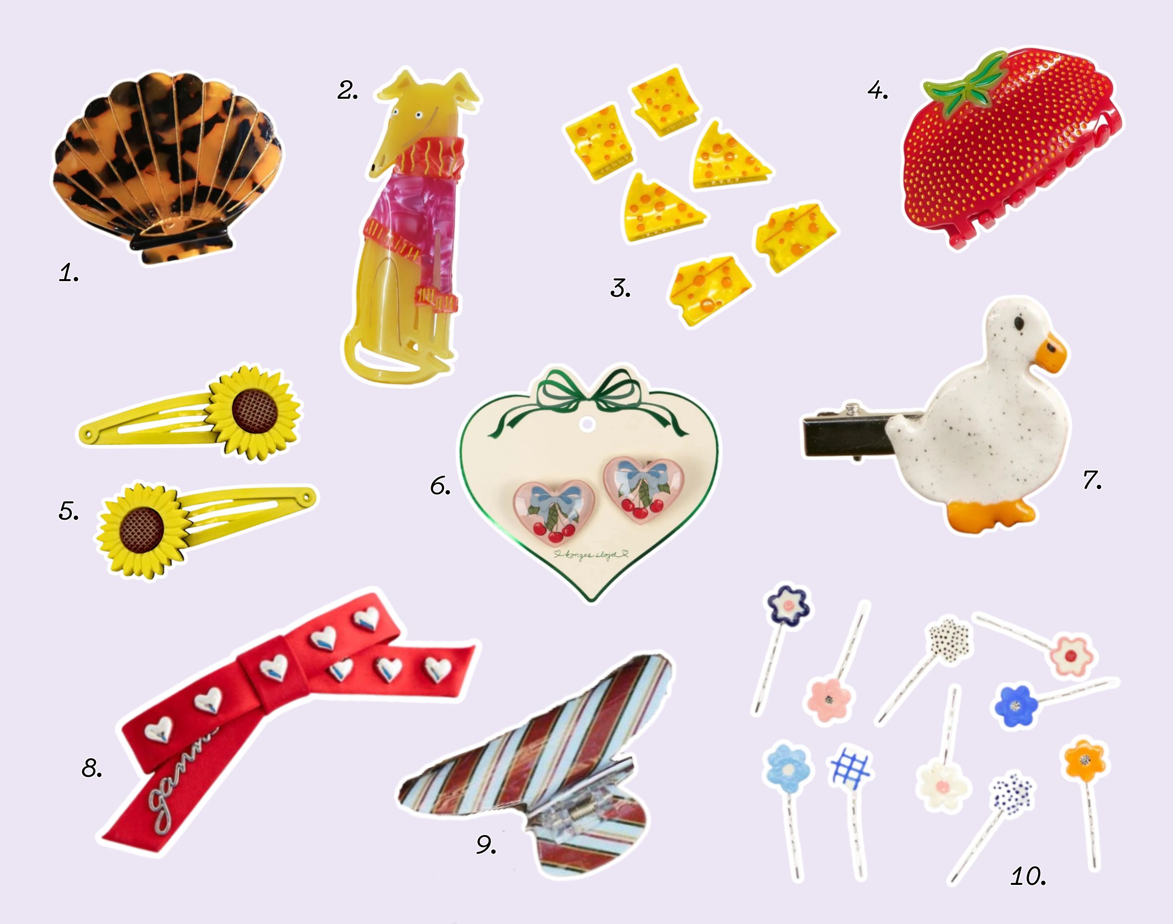 10 fun hair clips to spruce up your locks • fashion • frankie magazine ...
