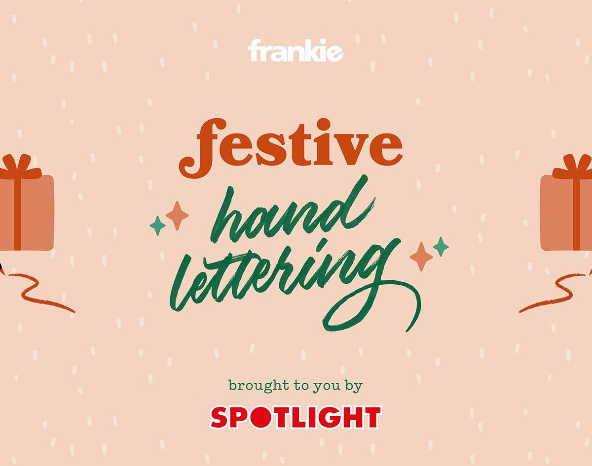 try festive hand-lettering with frankie • frankie fellows • frankie ...