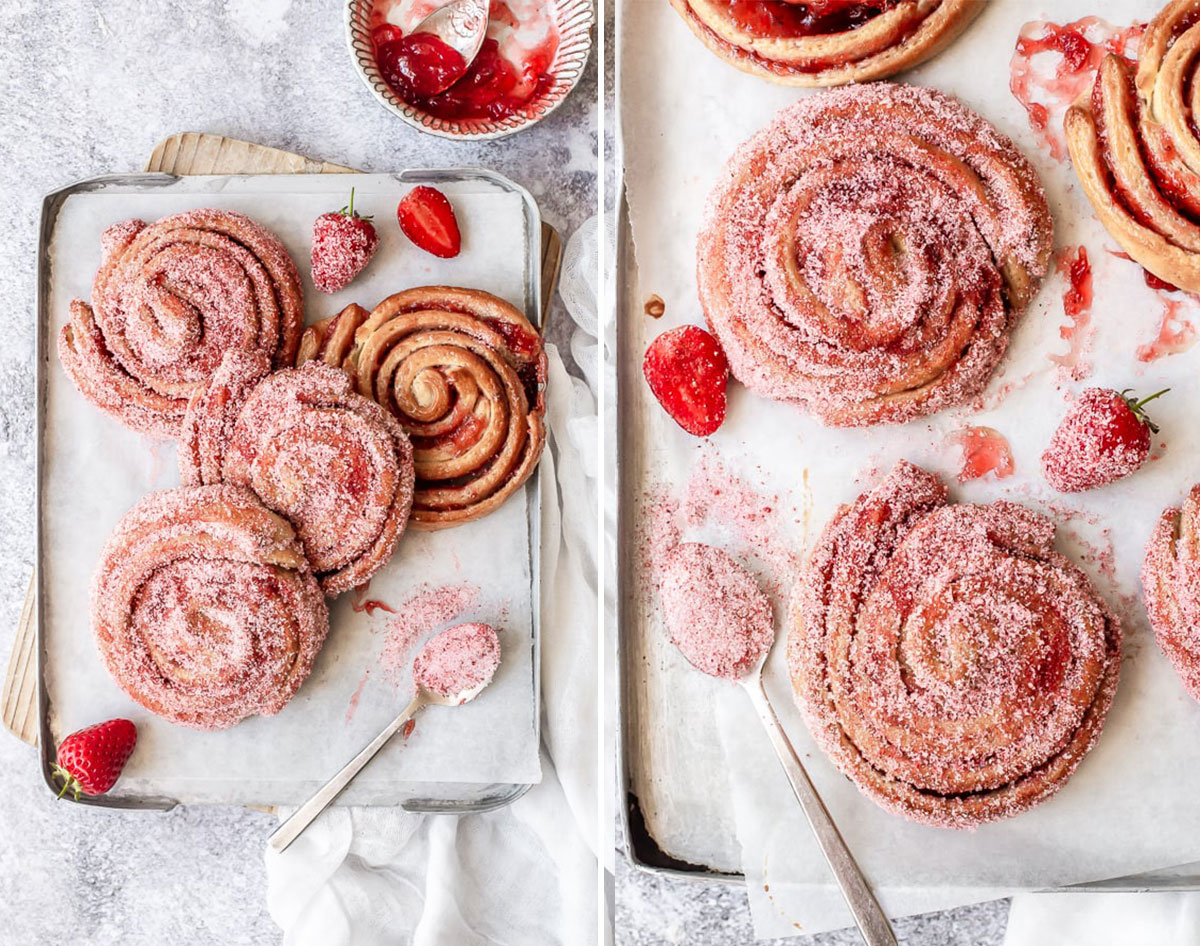 strawberry brioche scrolls • food • frankie magazine • australian ...