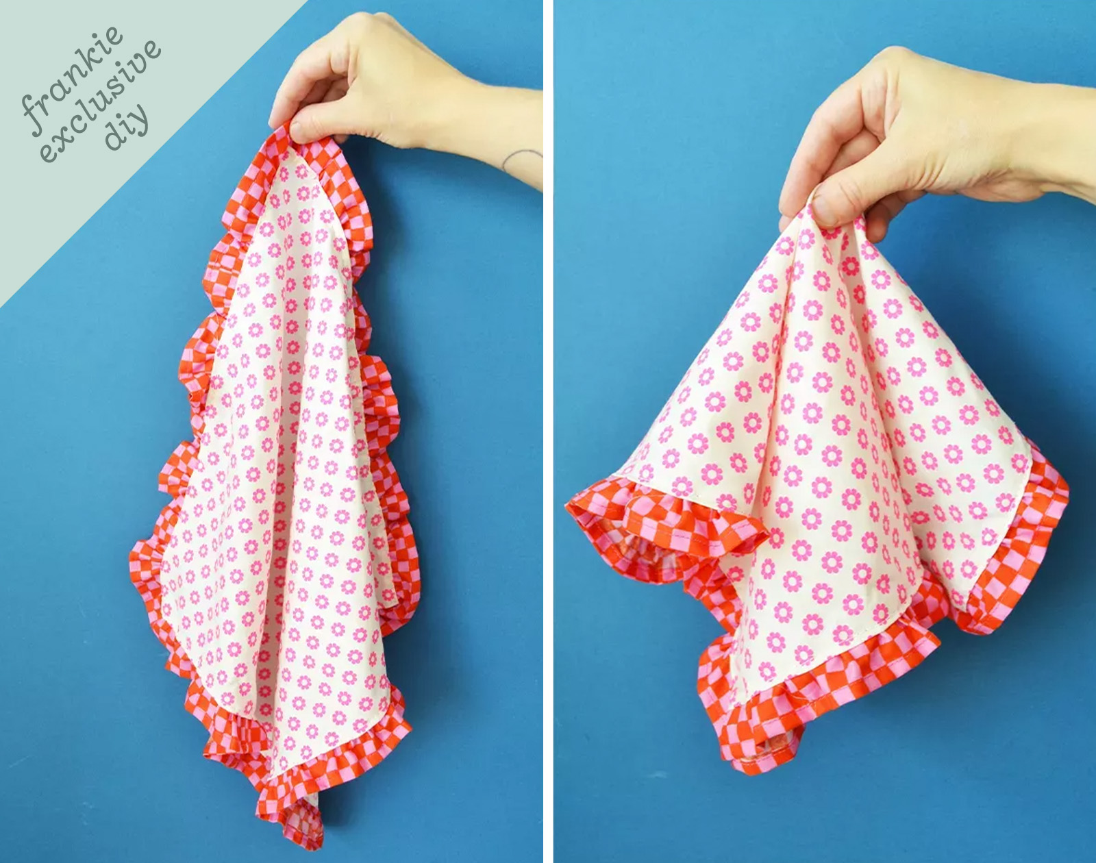 frankie exclusive diy: ruffle napkins • craft • frankie magazine ...