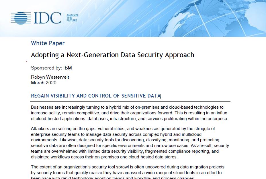 Adopting A Next Generation Data Security Approach Whitepapers Itnews