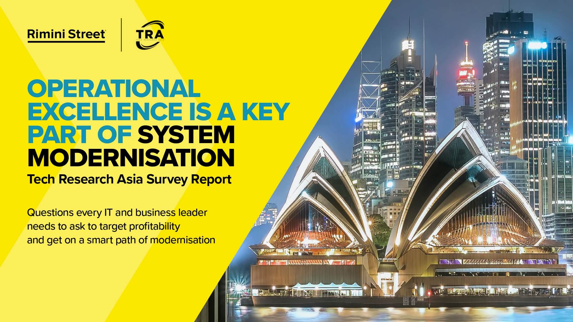 Operational excellence is a key part of system modernisation ...