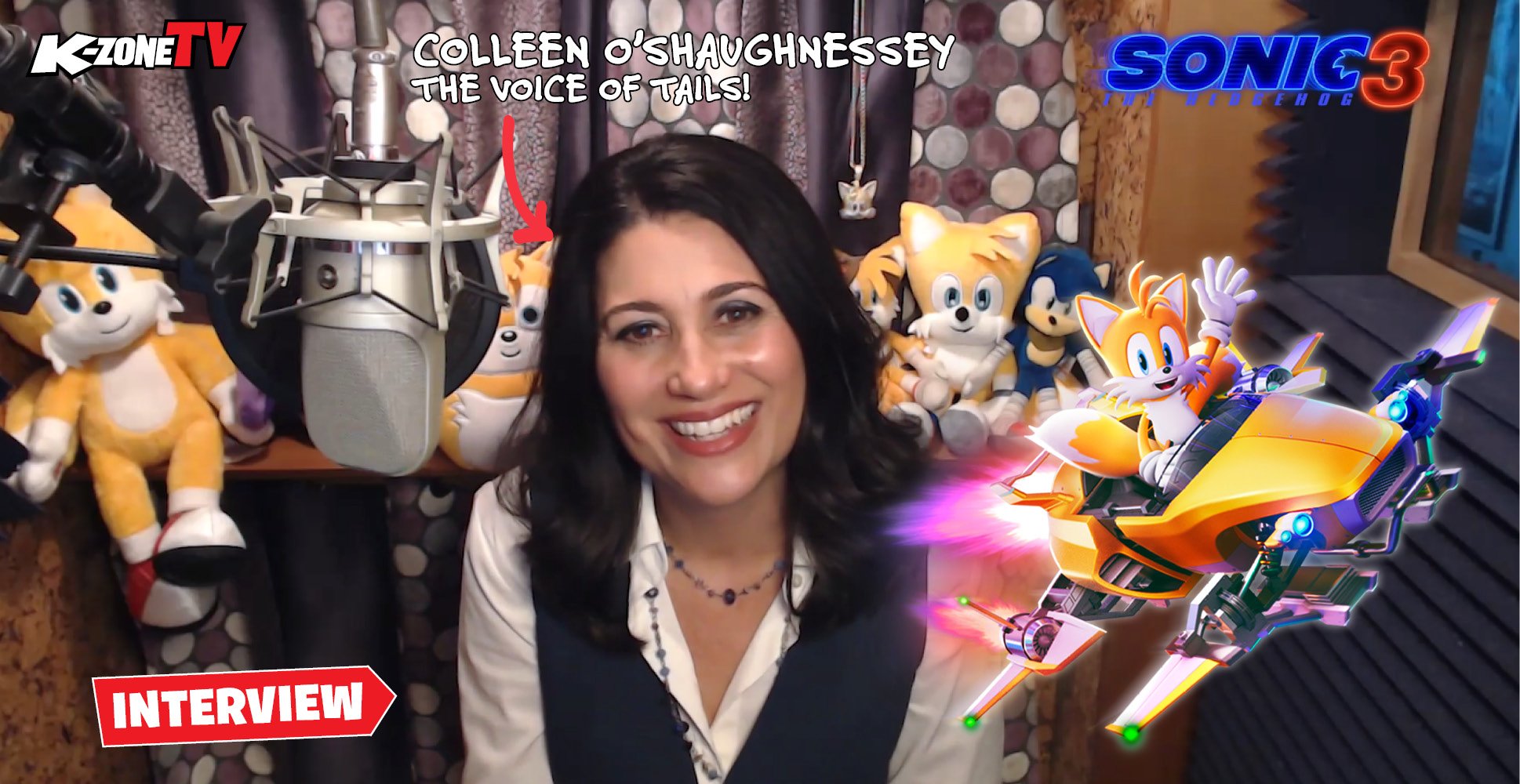 How is Sonic star Colleen O'Shaughnessey's life changed by Tails?