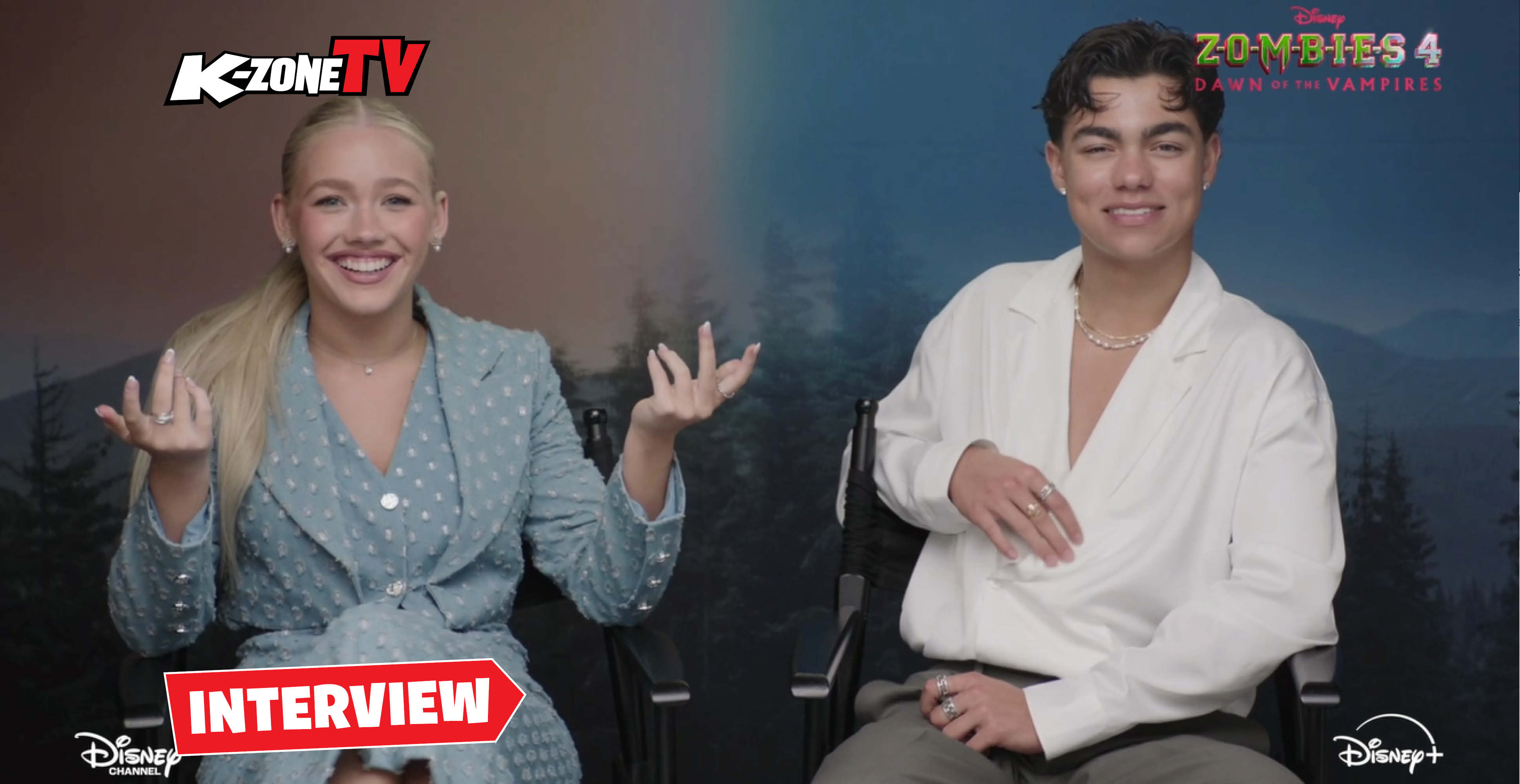 Zombies 4 Malachi Barton & Freya Skye Pick Hardest Scene Pt3