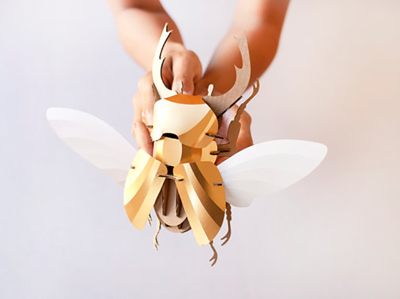 diy insect paper sculpture kits • design • frankie magazine ...
