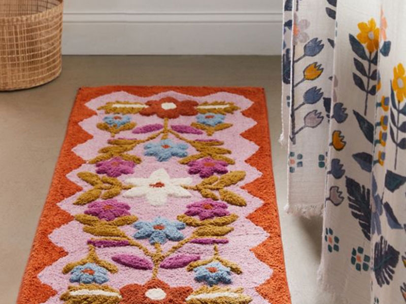 a fancy floral bath mat • interiors • frankie magazine • australian ...