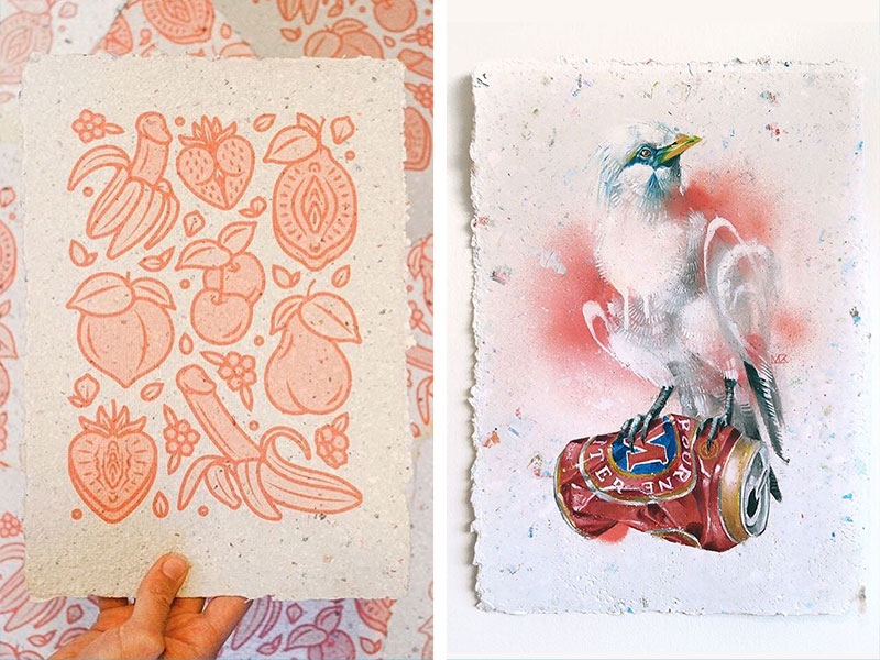 these artist papers are made from scraps • art • frankie magazine ...