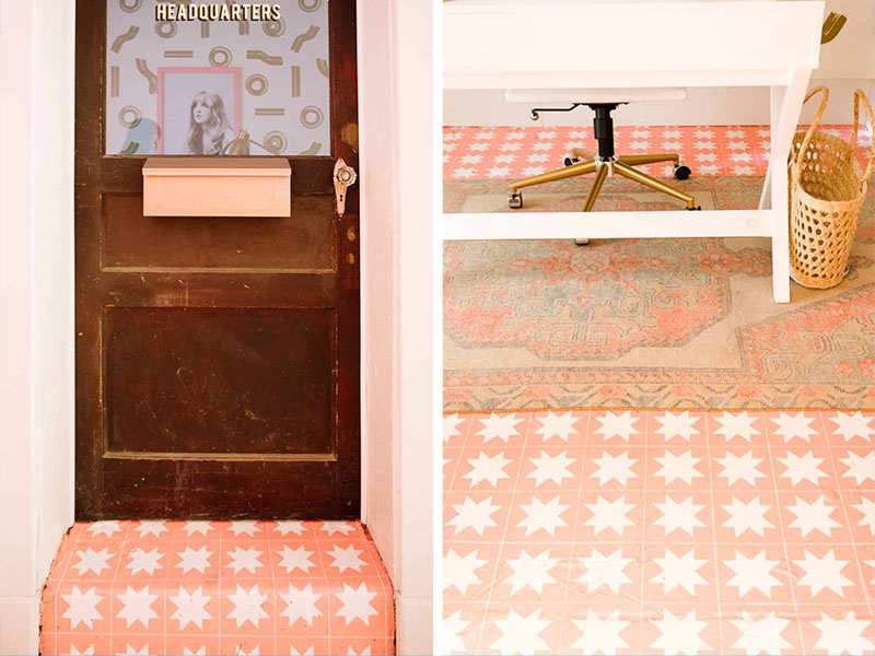 diy faux tile floor • craft • frankie magazine • australian fashion ...