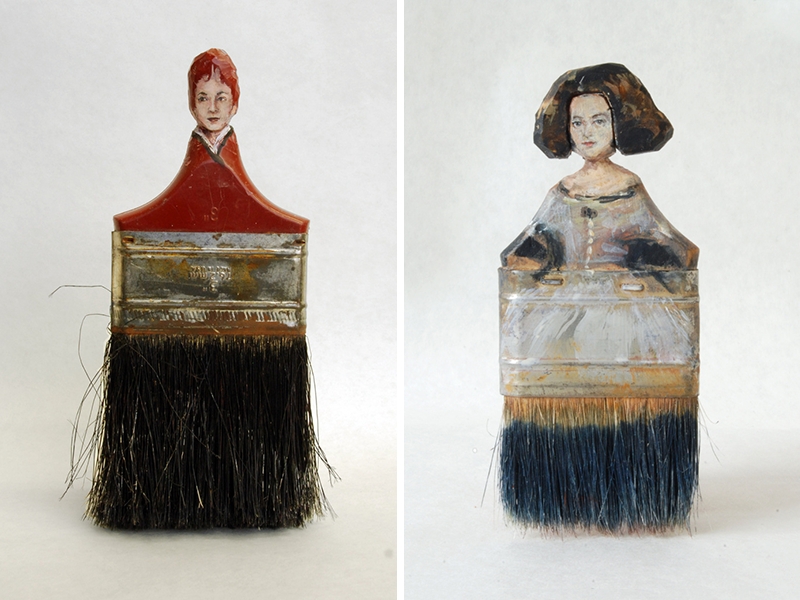 portrait of a lady (on a paintbrush) • art • frankie magazine ...