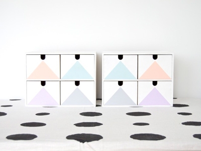 geometric drawer diy • craft • frankie magazine • frankie magazine ...