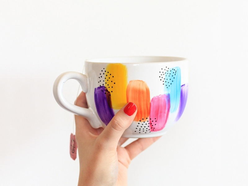 diy painted mugs • craft • frankie magazine • australian fashion ...