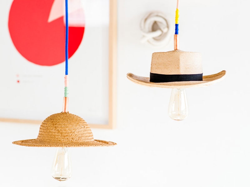 diy hat-topped pendant light • interiors • frankie magazine ...