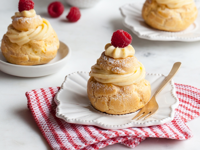 cream puffs with cranberry compote • food • frankie magazine ...