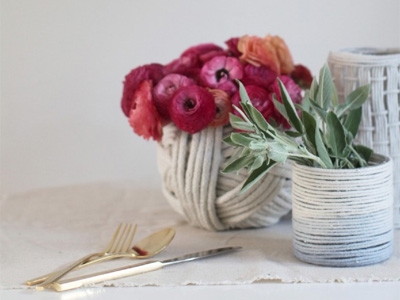 diy rope vases • craft • frankie magazine • australian fashion magazine ...