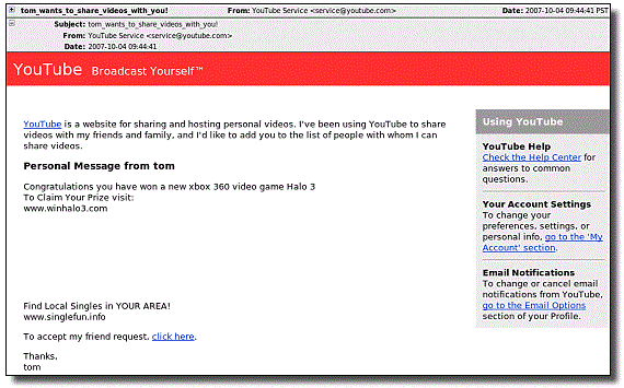 Hackers exploit YouTube servers to send spam - iTnews